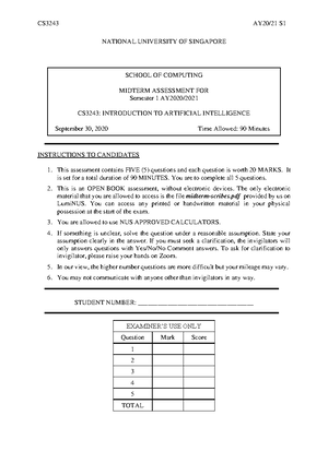 CS2105 Practice Paper 2: MCQs on Networking Protocols and Concepts - Studocu
