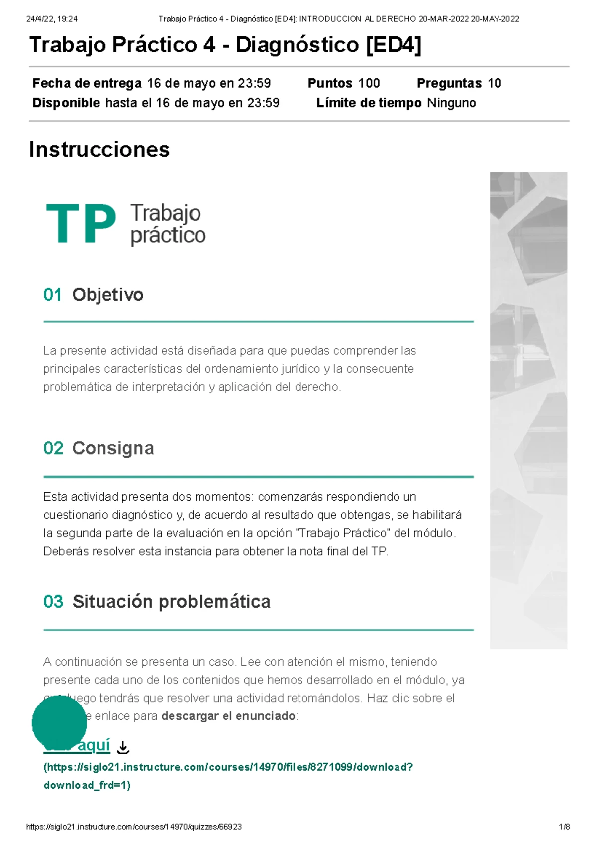 Trabajo Práctico 2 [TP2]: Introducción al Derecho - Ejercicios y Respuestas - Studocu