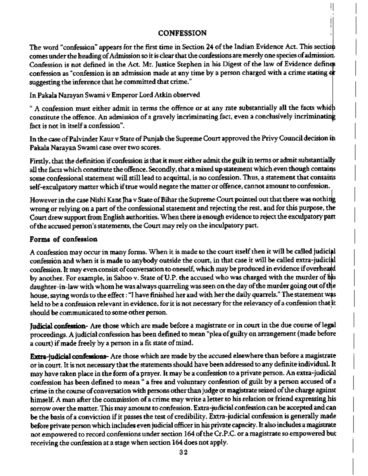 Confession under Evidence Act - Law Of Evidence - Studocu