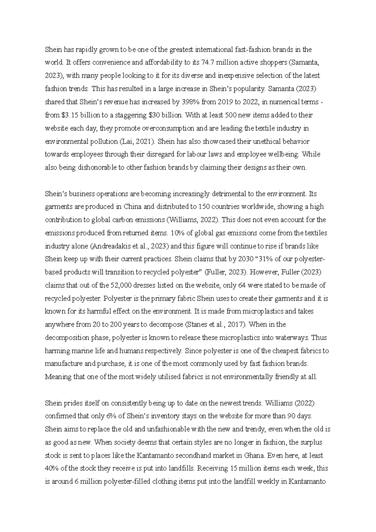 Shein's Environmental and Ethical Impact: A Circular Analysis Report ...
