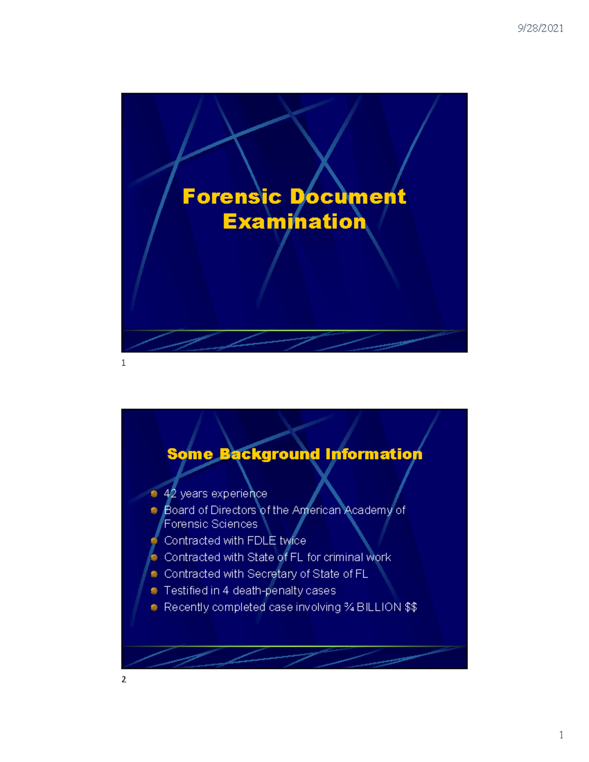 Forensic Document Examination: Overview of Forgery & Alterations - Studocu