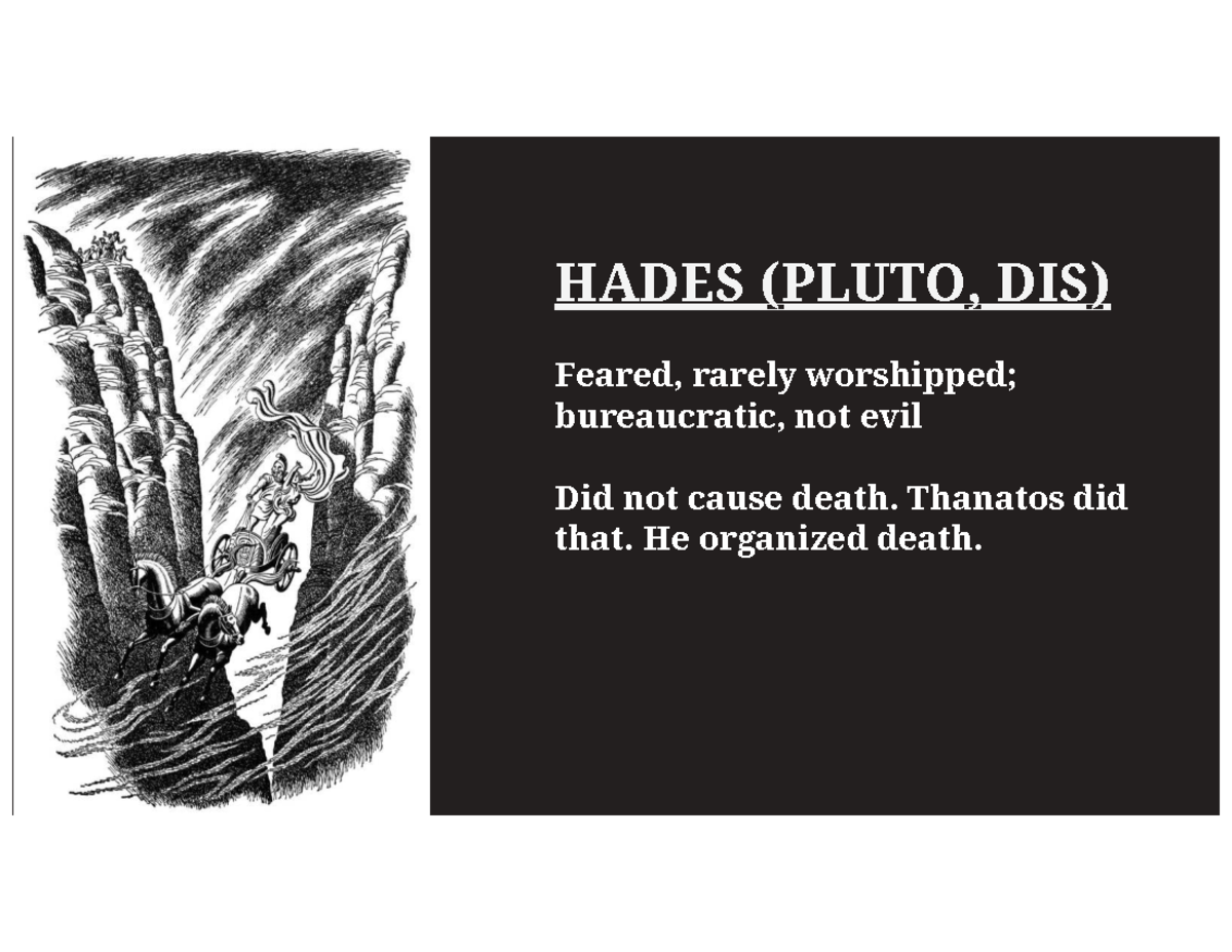 Greek Mythology: Exploring Hades, Hera, and the Underworld - Studocu