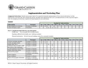 PUB-620-RS-T6-Benchmark-Program Implemenation Plan. Ntekesha Mbala - Benchmark – Program - Studocu