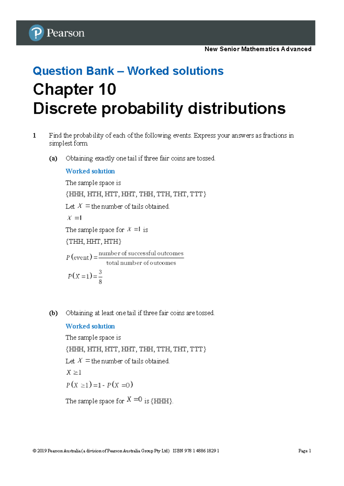 Discrete Probability Distributions - Additional Questions & Solutions - Studocu