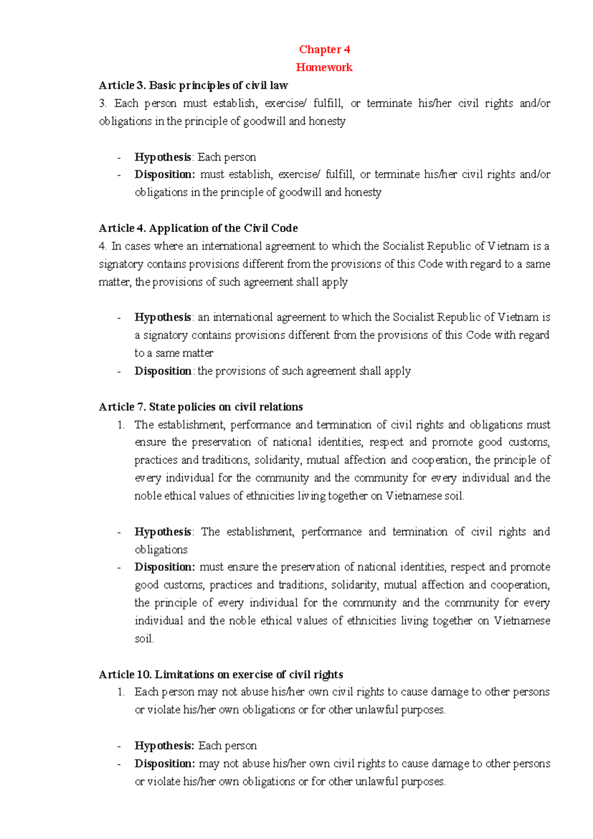 Chapter 4 Homework - PLDC: Principles of Civil Law and Obligations ...