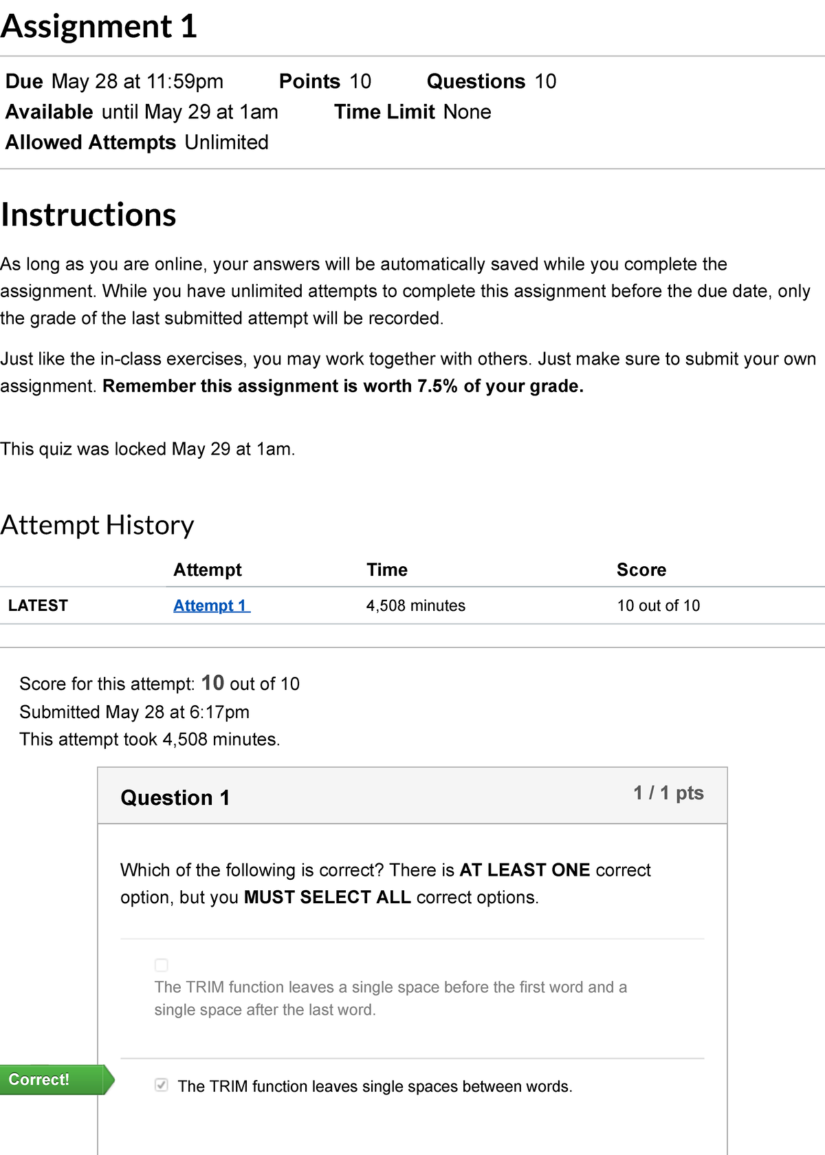 COMP 101: Assignment 1 - Quiz on Functions and Formulas - Studocu
