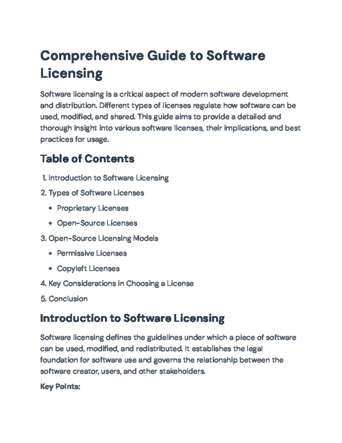Comprehensive Guide to Software Licensing: Types and Best Practices ...