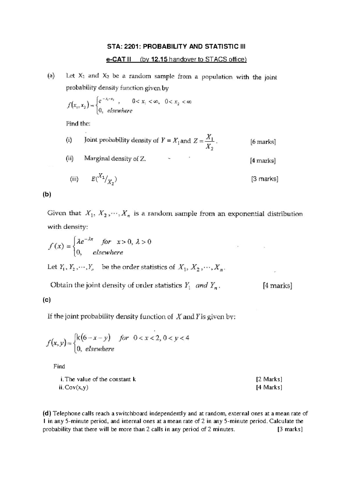 Cat 2 - well-organized university practice material covering key ...