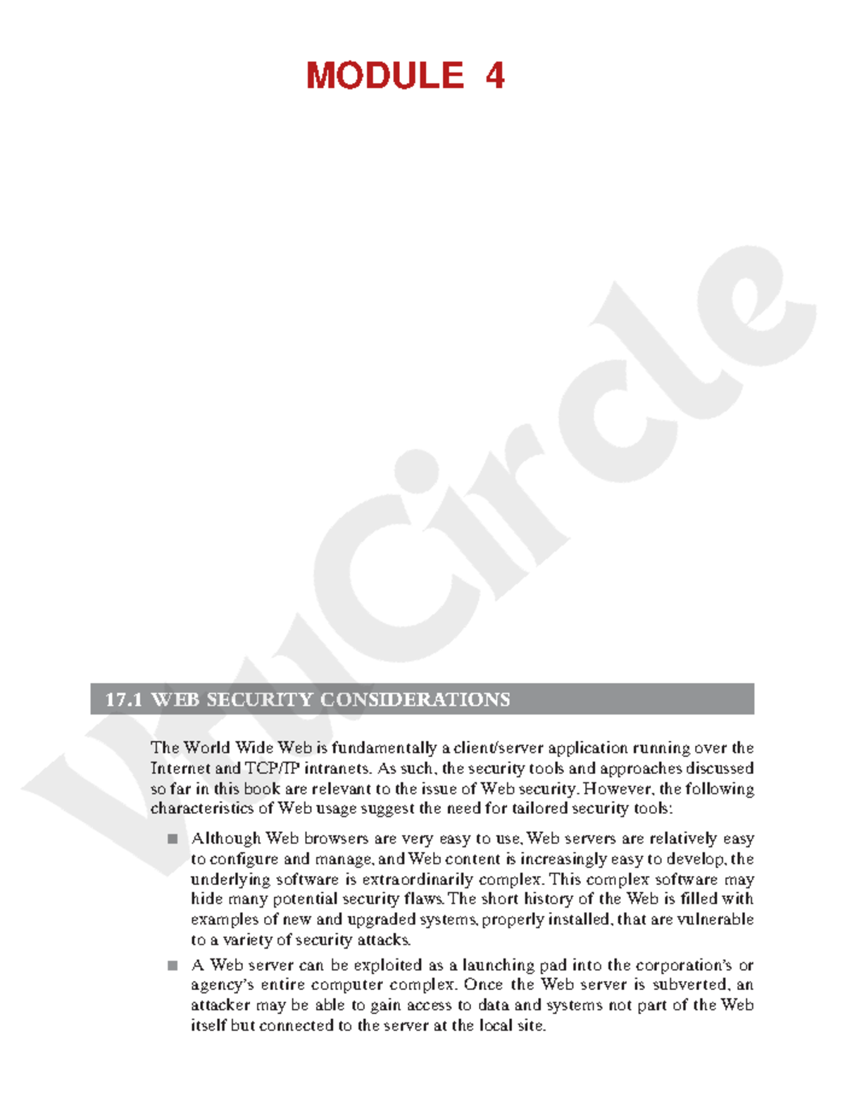 BAD703 Module 4: Web Security Considerations and TLS Overview - Studocu