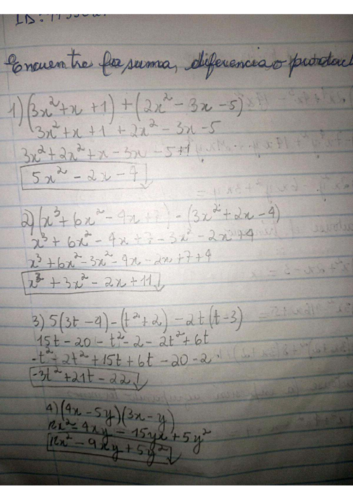 LA 1133027: Factorization and Simplification Techniques in Algebra ...