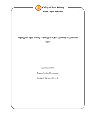 Filipino Tableau - N/A - FILIPINO TABLEAU Teacher: Magandang Araw mga ...