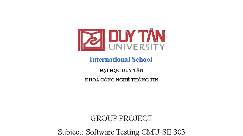 Test Execution Report for Software Testing 303 Project - Studocu