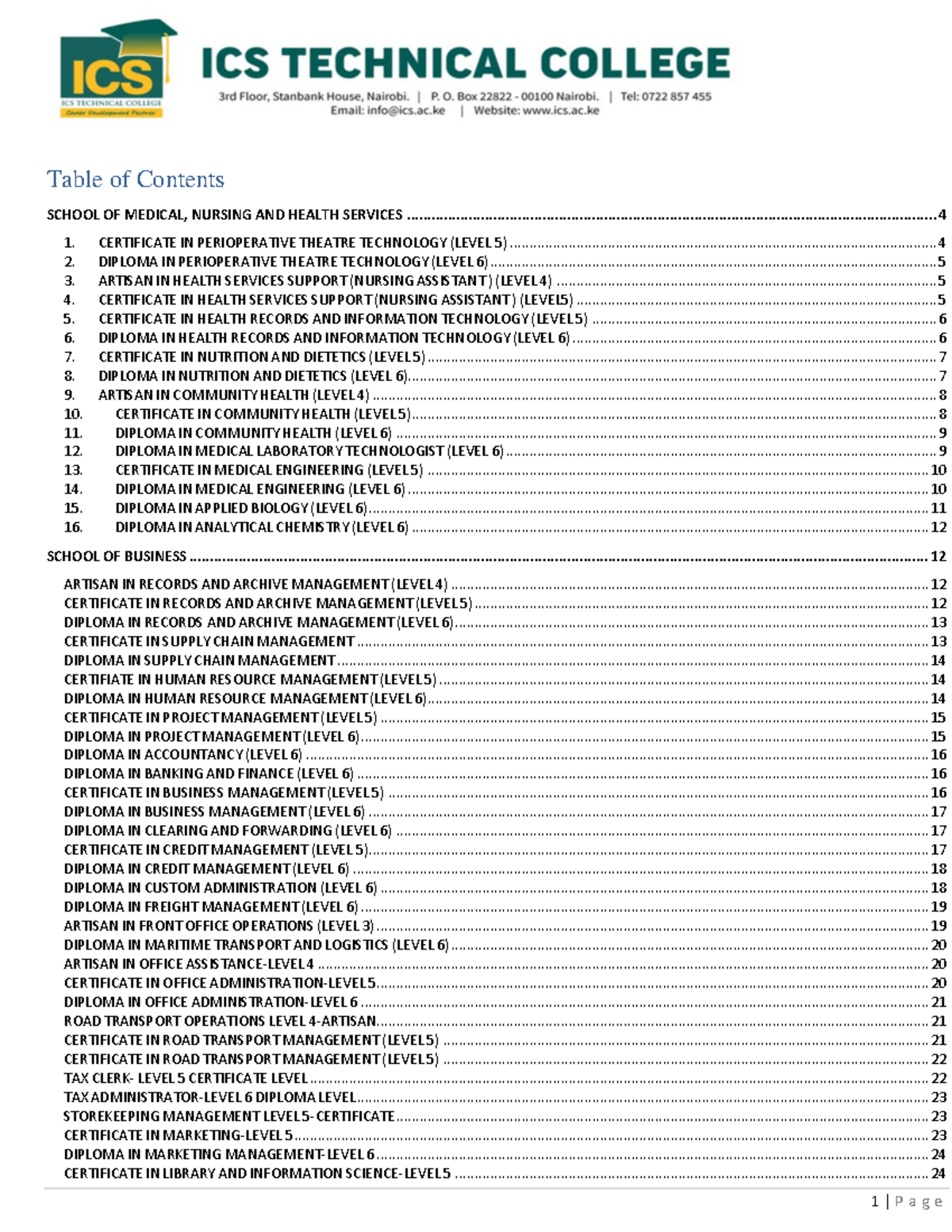 CDACC Courses Outline and Curriculum for 2025 - Studocu