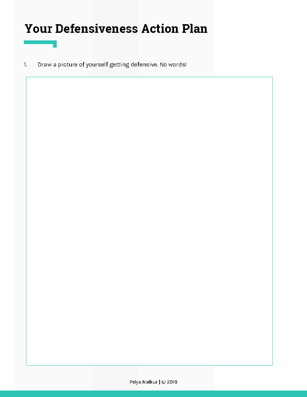 Exercise Defensiveness-Action-Plan - The UI/UX Design - Priya Nalkur ...