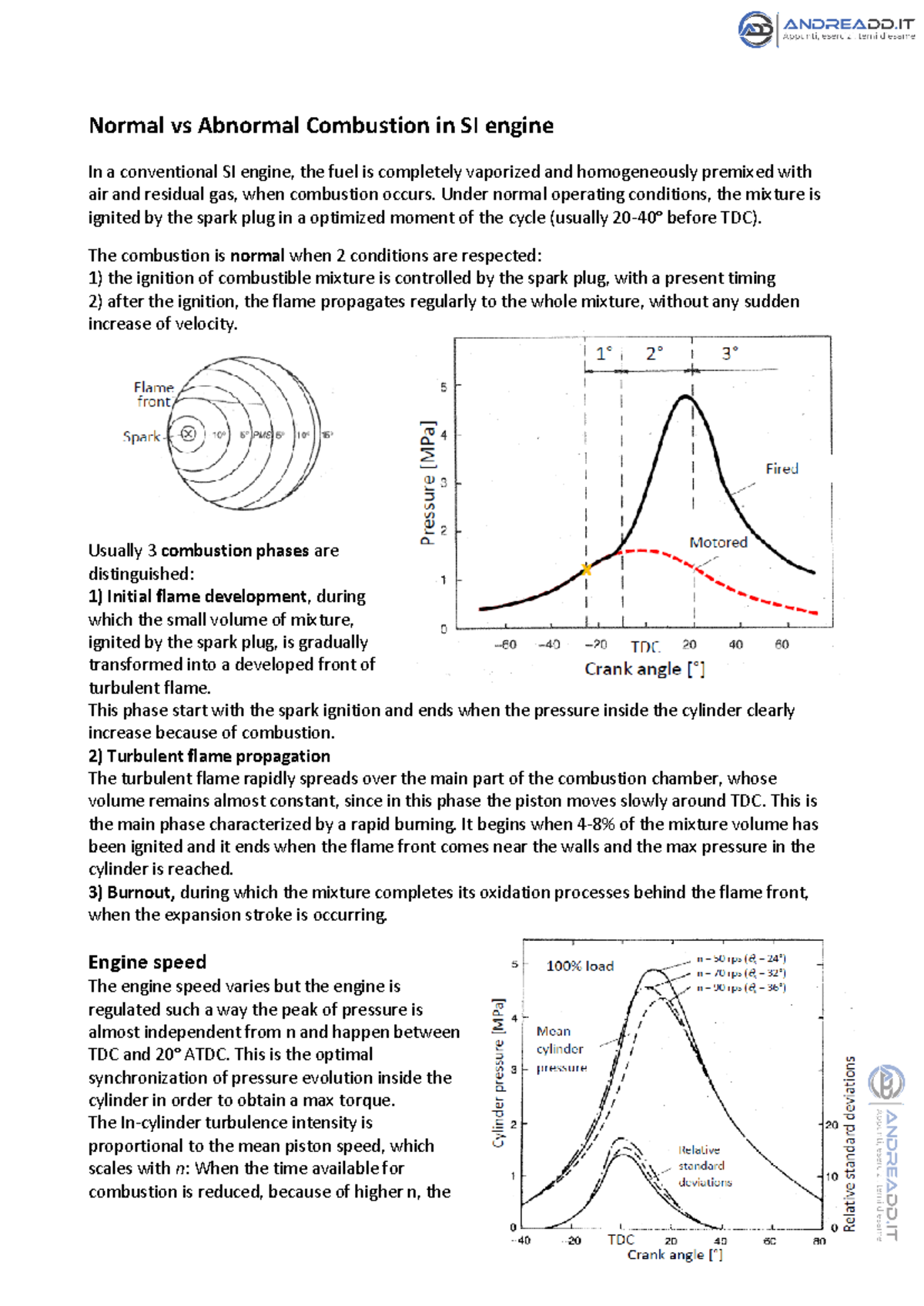 11 SI Engine Normal vs Abnormal Combustion Analysis - Studocu