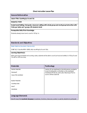 OVM2 Task 1 - Task 1 passed. - OVM2 Task 1: Math Tools Part One: Lesson Plan A. Using the ...