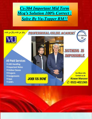 CS610-mid-Subjective - CS610- Computer Network Solved Subjective From Midterm Papers May 08 ...