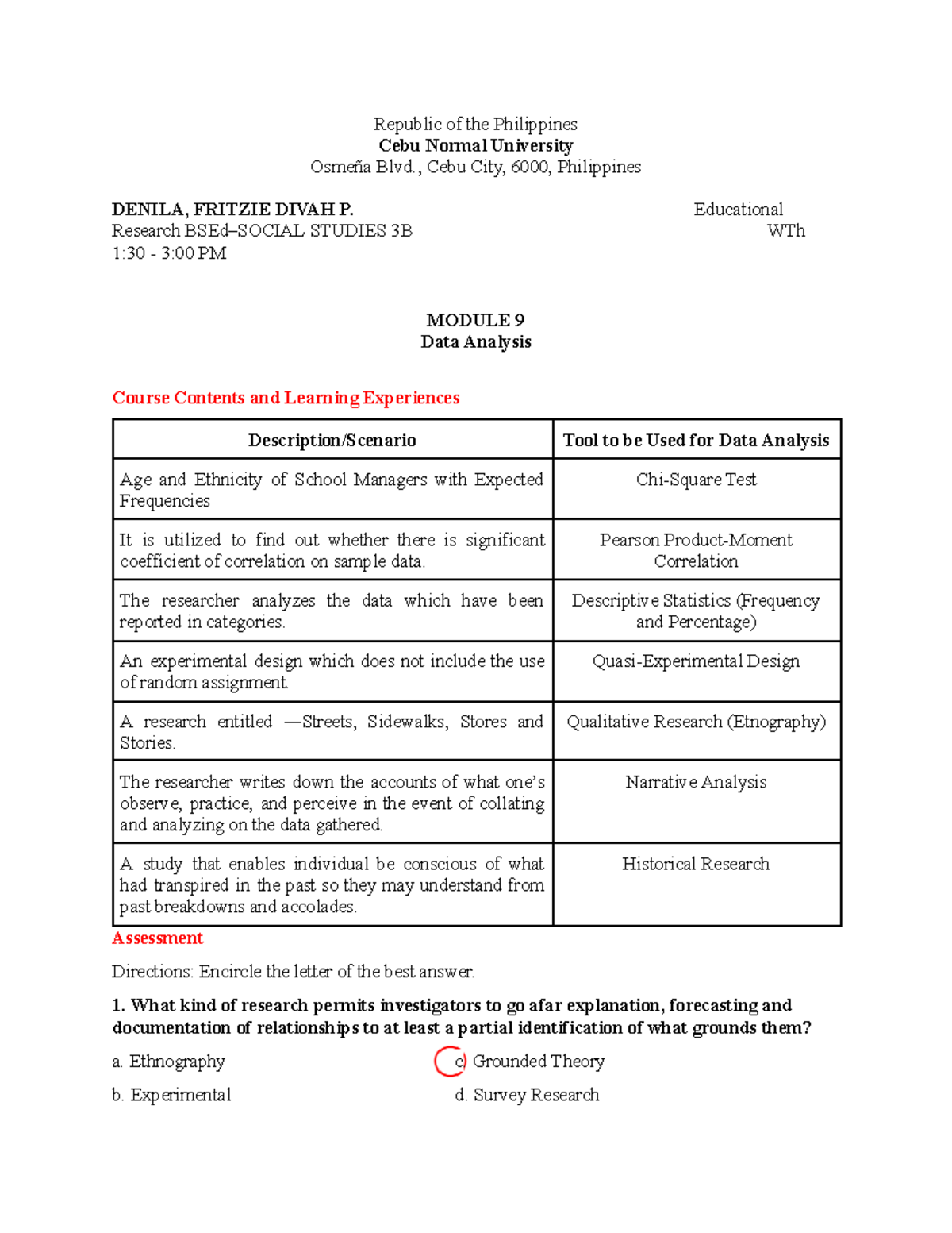 Practical Research Studies 3B: Data Analysis and Findings - Studocu