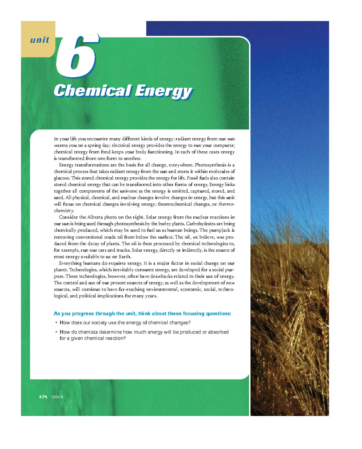 Unit 6 Ch 11 CHEM30: Understanding Chemical Energy and Thermochemistry ...