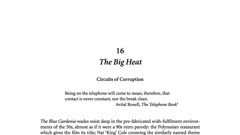 The Big Heat - Tom Gunning: Study Notes and Analysis - Studocu