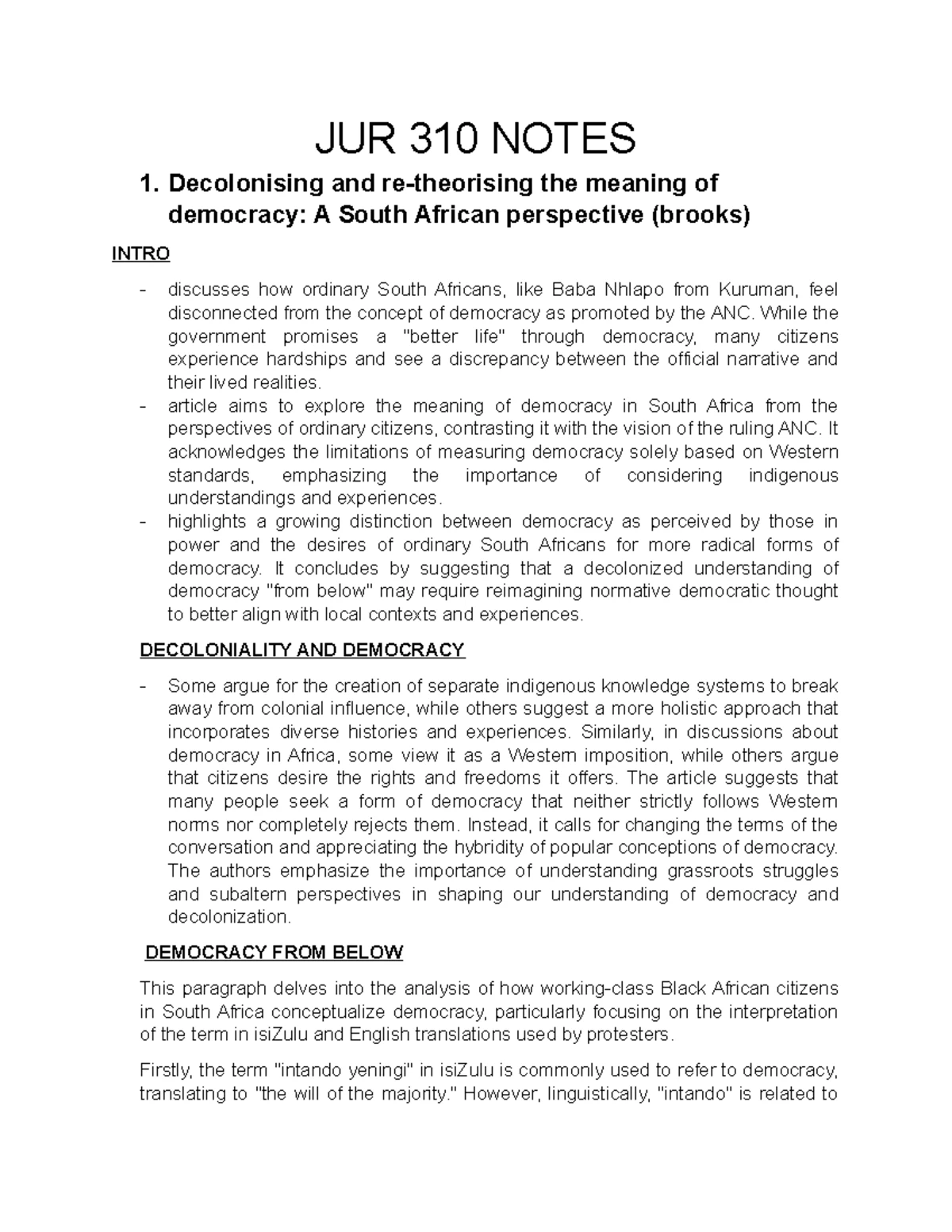 JUR310 Final Exam Essay: Law, Ideology, and Jurisprudence Approaches ...