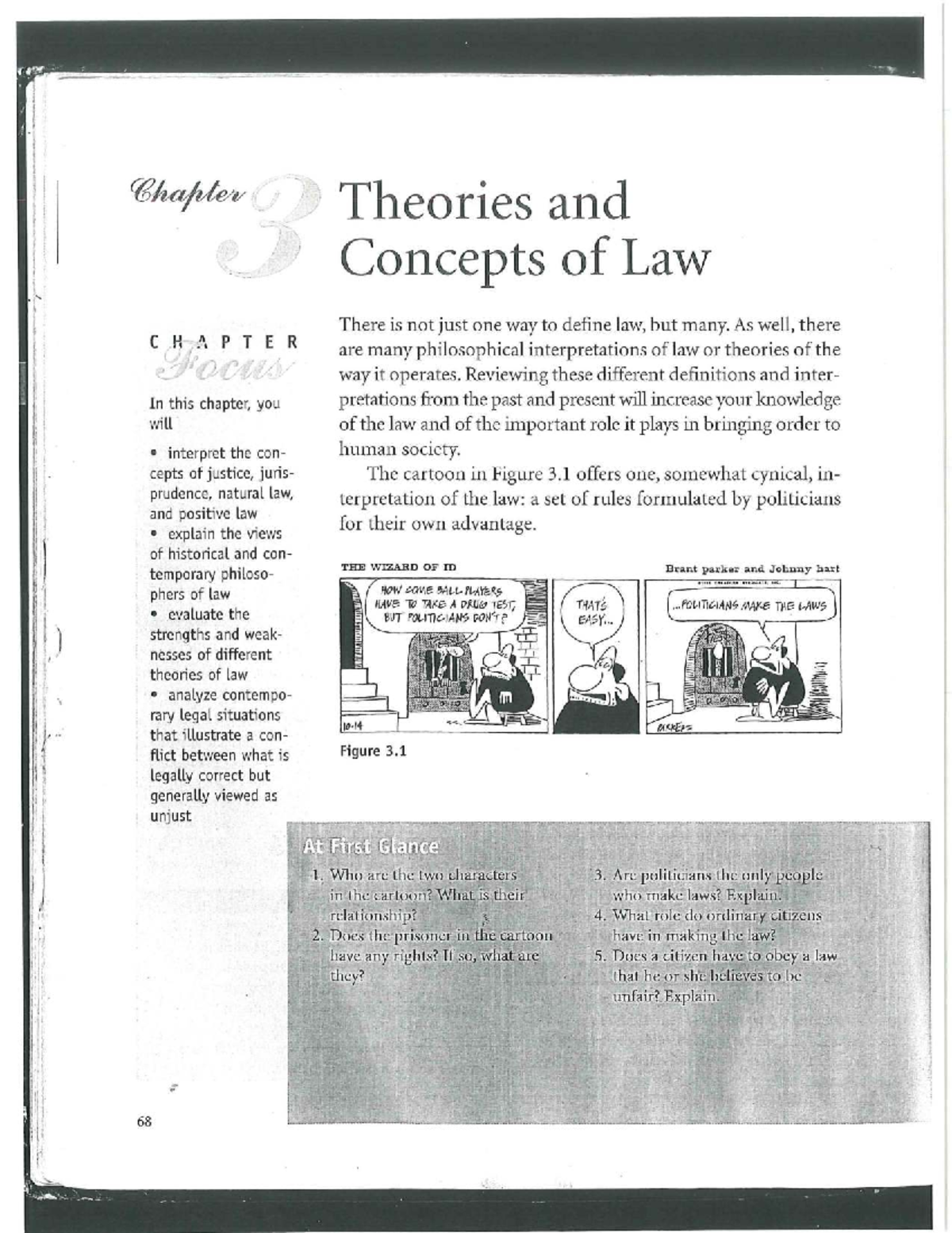 Theories and Concepts of Law: A Study of Jurisprudence CHAPTER 3 - Studocu