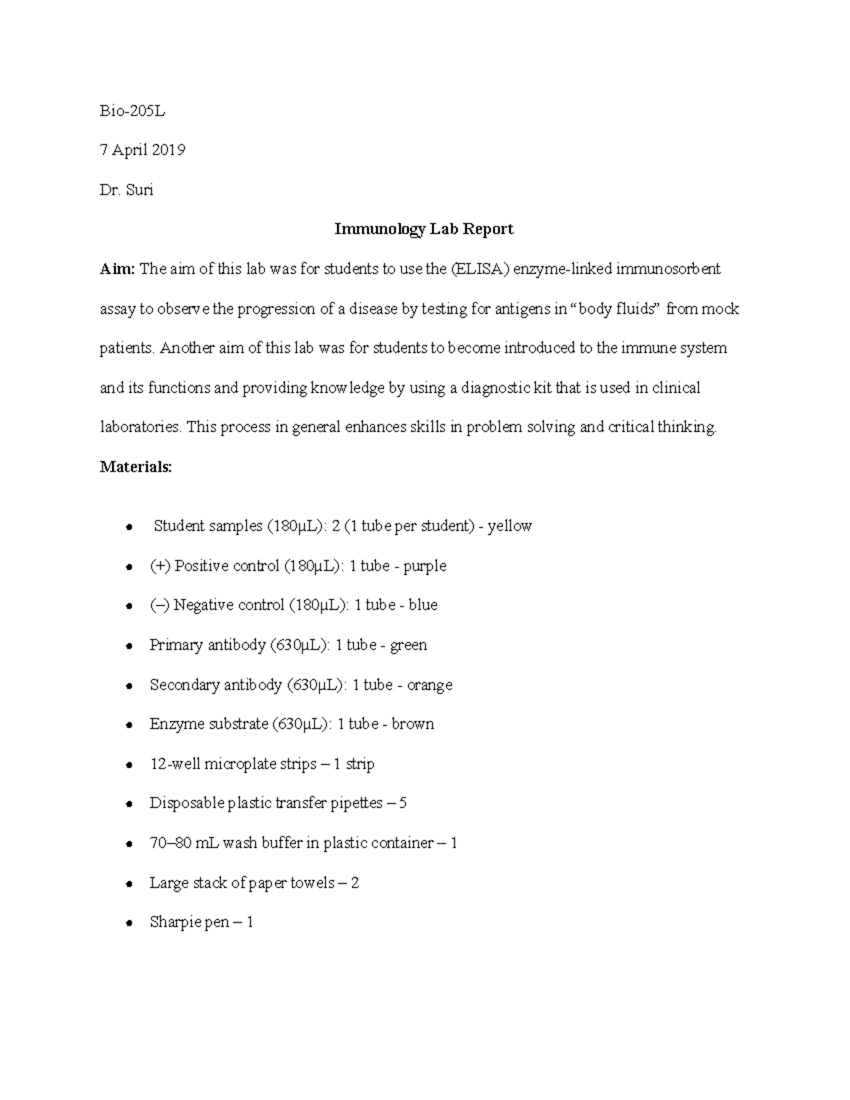 Microbiology Lab Report Format Guide: Key Elements & Structure - Studocu