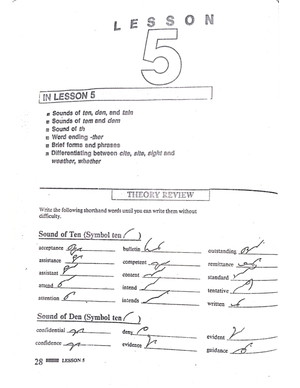 Machine Shorthand 1 Module for NLPSC Students - 2021 Edition - Studocu