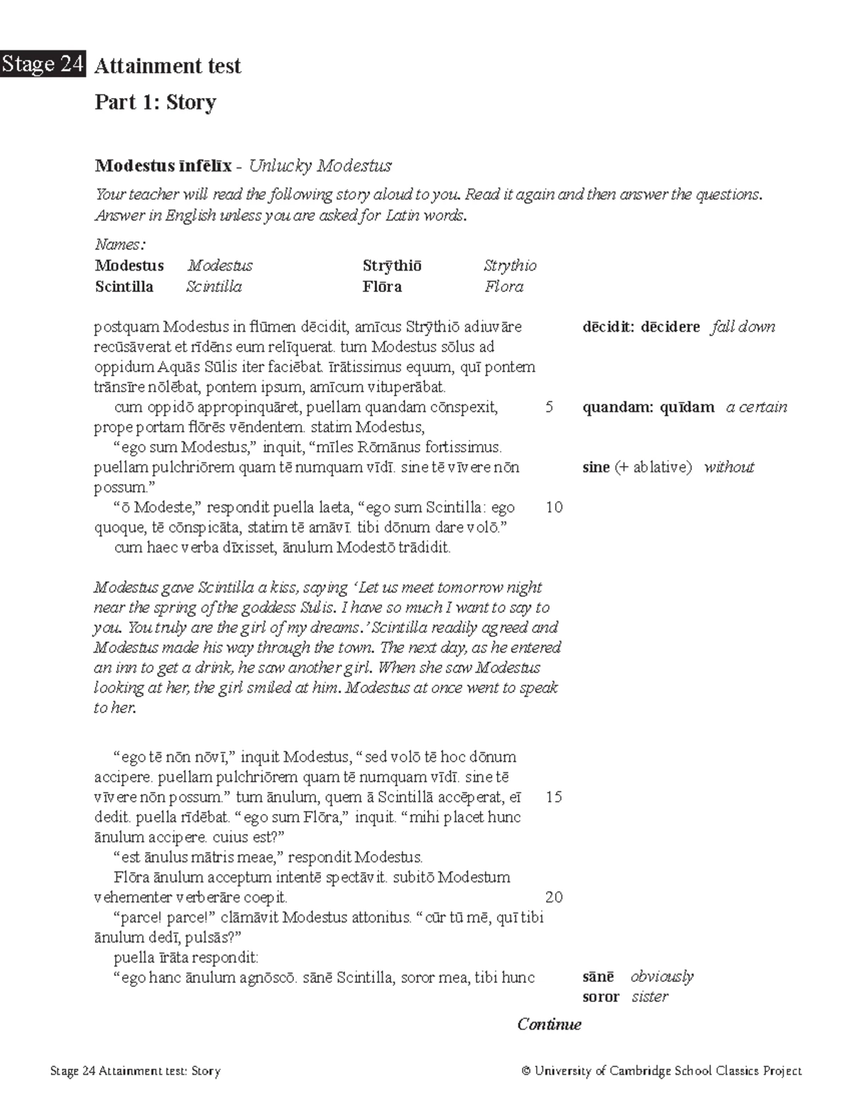 CLC - Latin Book II Dictionary of Terms and Definitions - Studocu