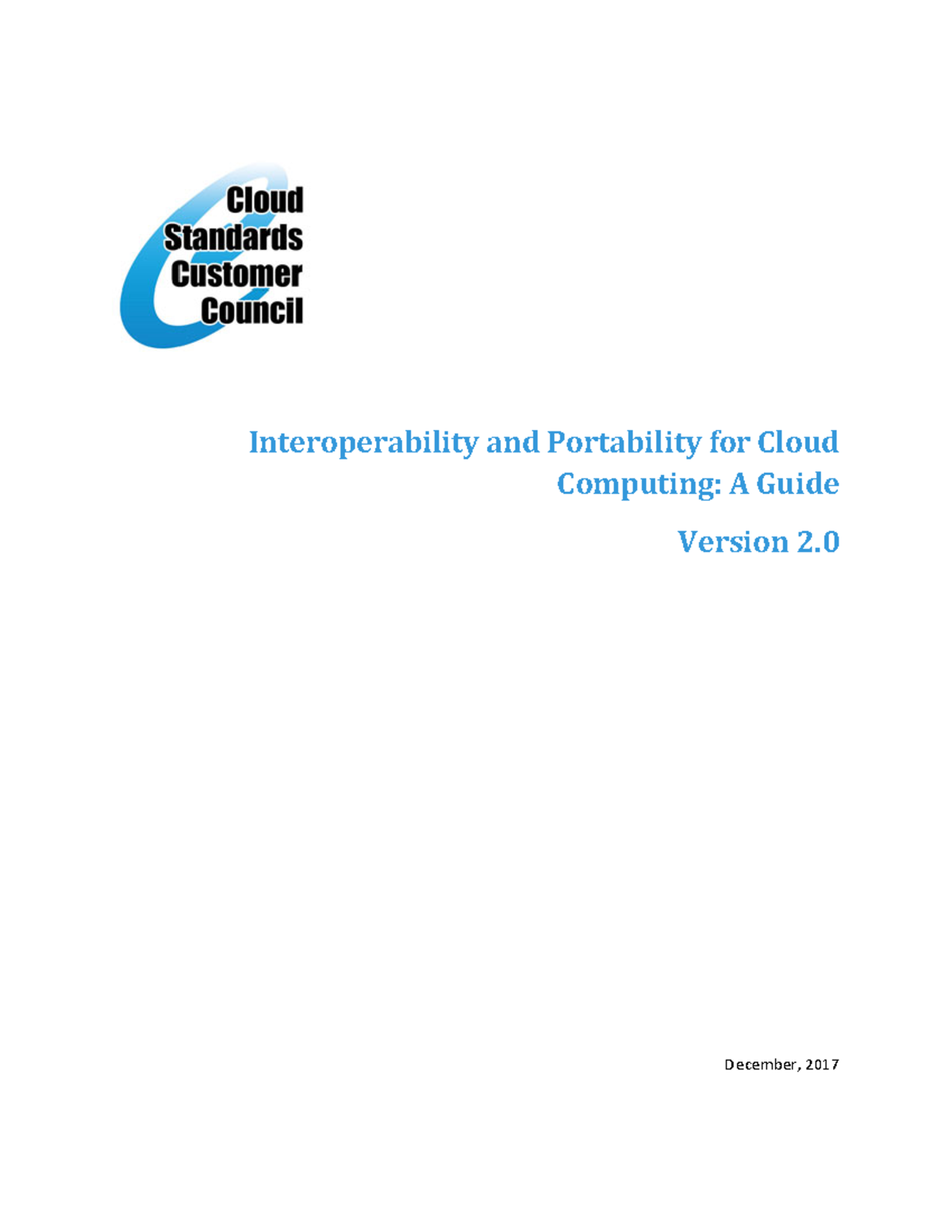 CSCC Interoperability and Portability for Cloud Computing A Guide - Interoperability and ...