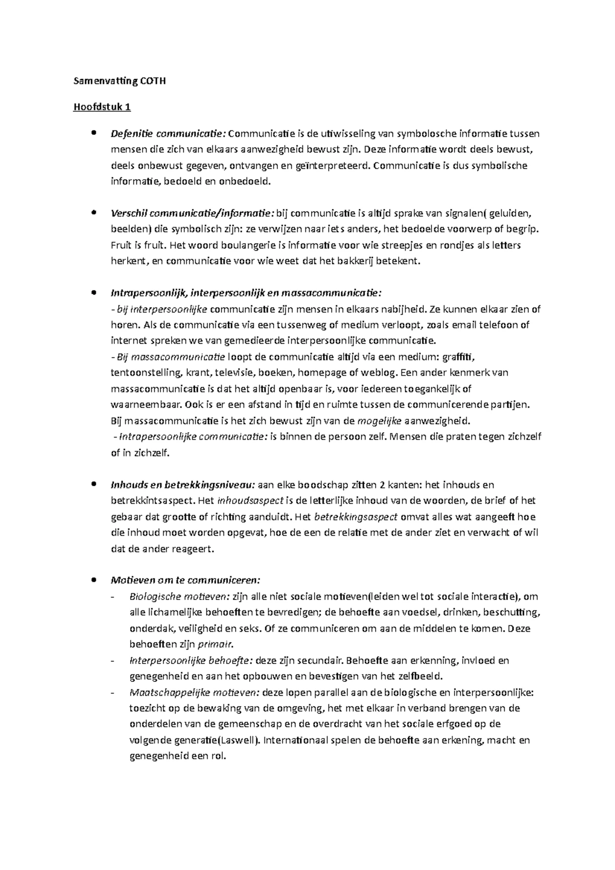 16. Wat is communicatie (startpunt mondeling en nonverbaal) - Wat is ...