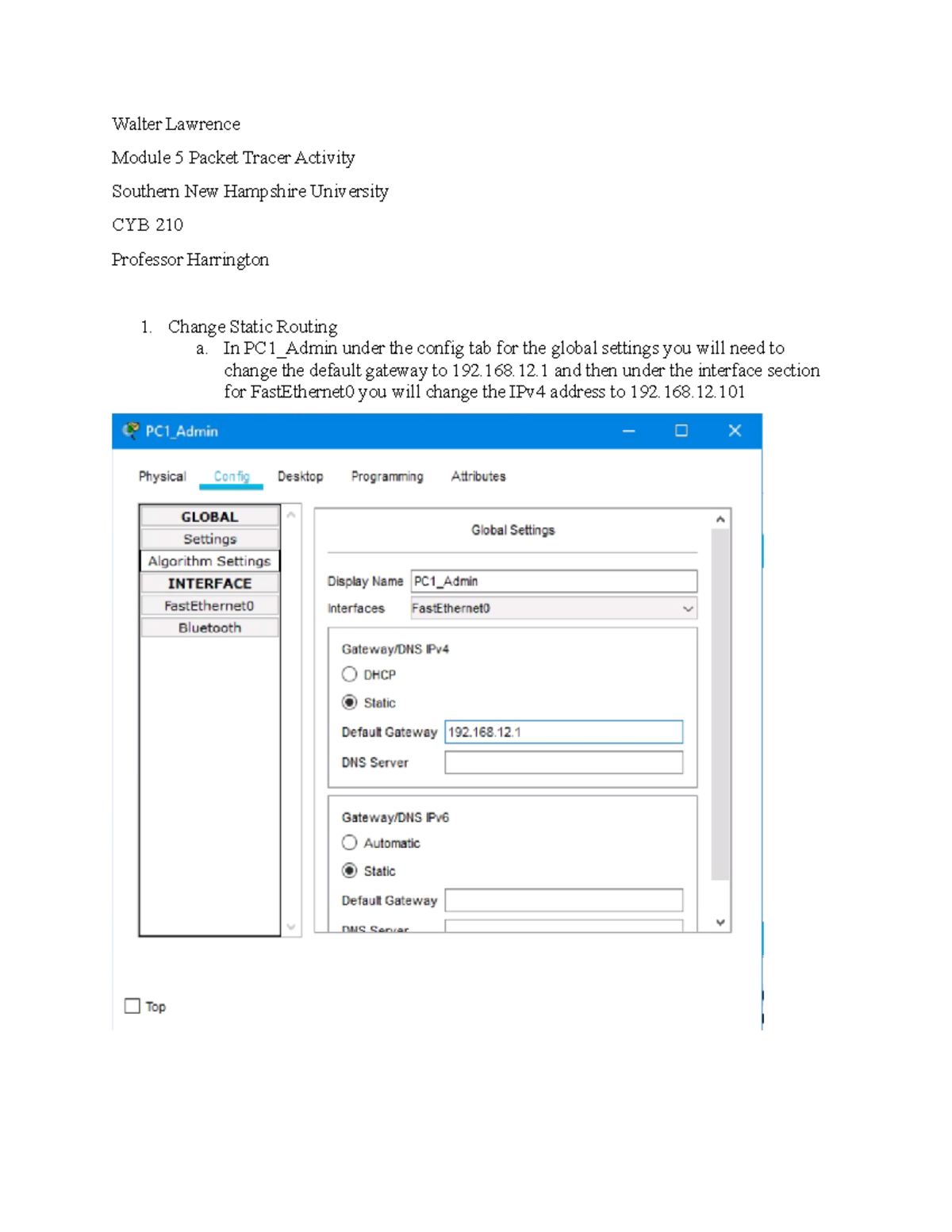 CYB_210_Module_5_Packet_Tracer_Configuration_Guide - Studocu