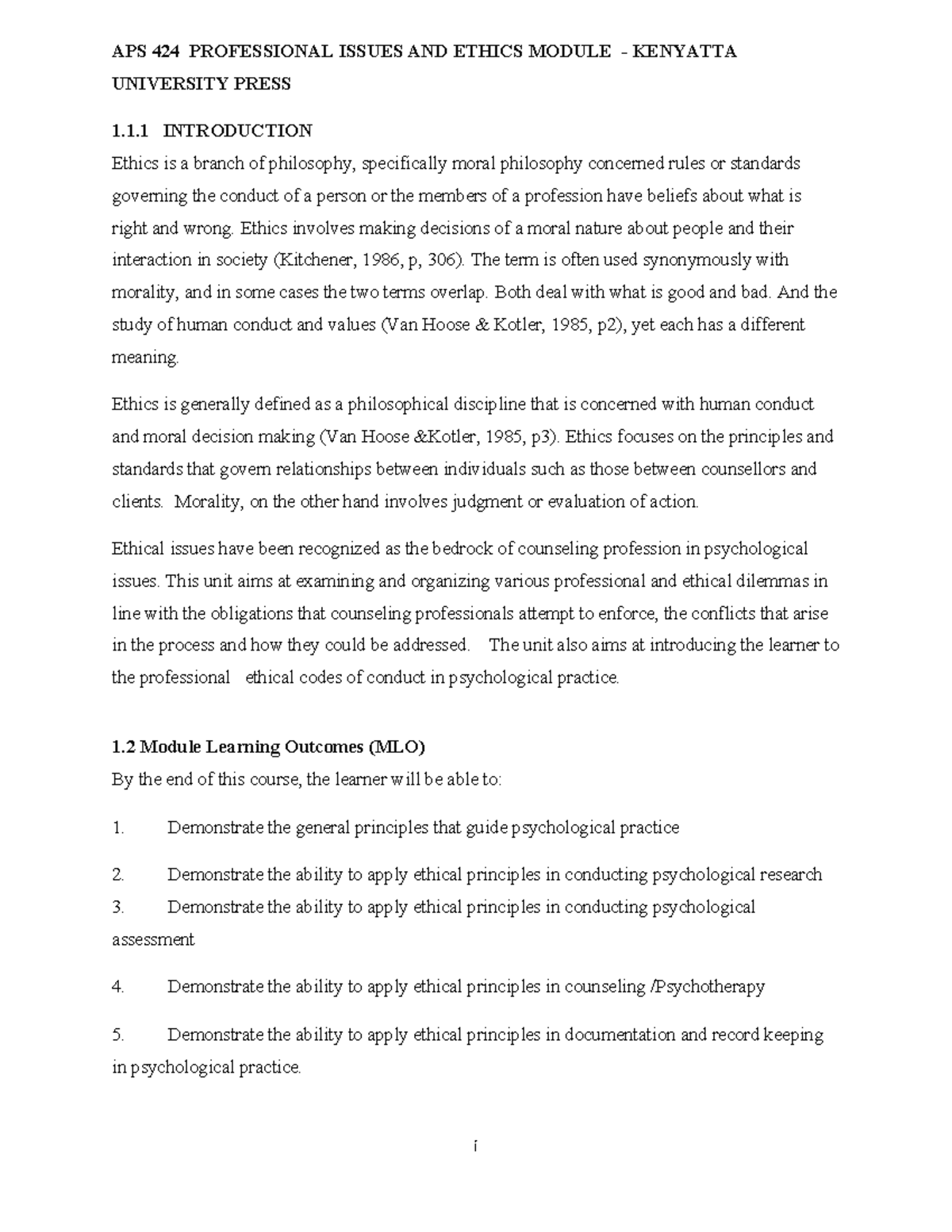 APS 424 - Detailed Lecture Notes on Professional Issues & Ethics - Studocu
