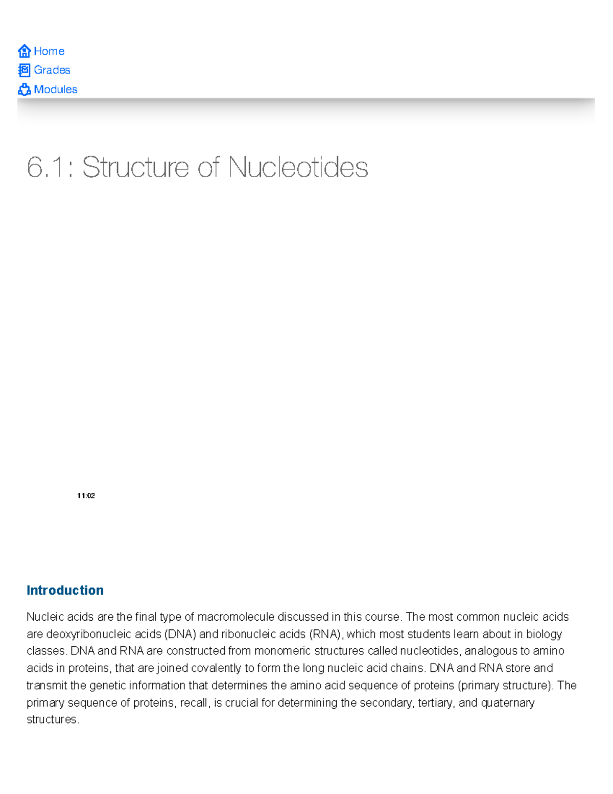 Module 6.1: Structure of Nucleotides - Studocu