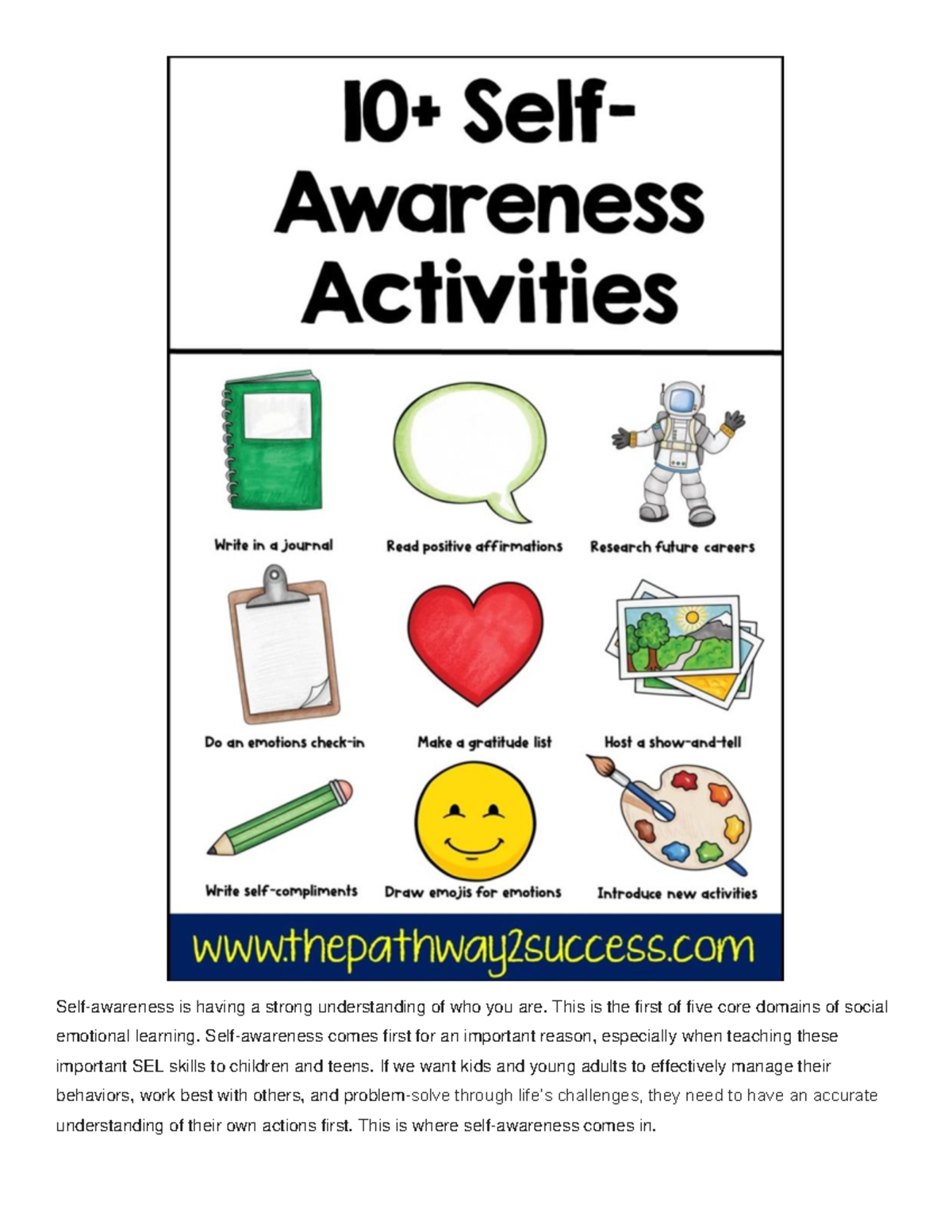 Self-Awareness Activities for SEL: Engaging Kids & Teens - Studocu