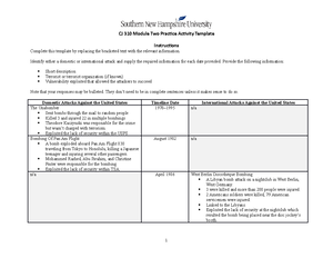 5-1 Module Five Assignment DHS Agencies - CJ 310 Module Five Assignment ...