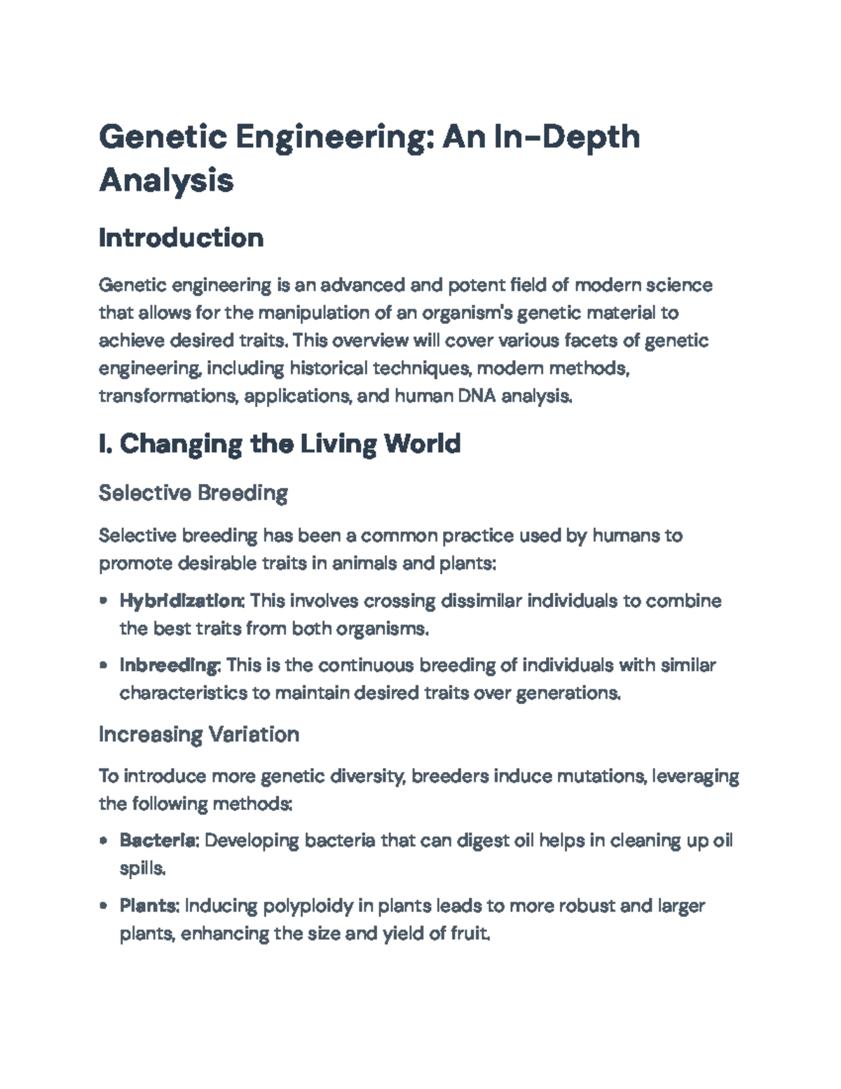 Genetic Engineering Overview: Techniques, Applications & Human Impacts ...