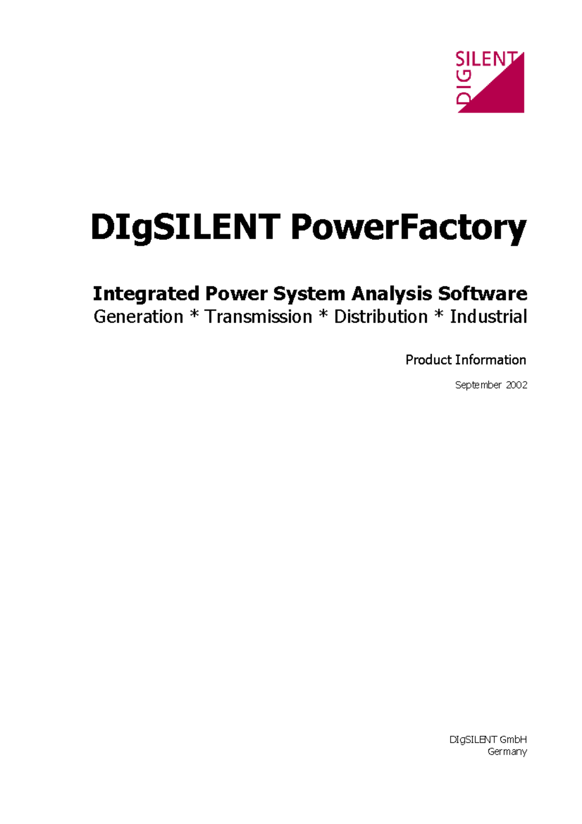 DIgSILENT PowerFactory: Comprehensive Power System Analysis Overview - Studocu