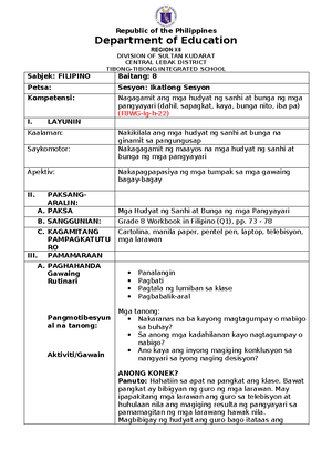 Ulat Panahon Iskrip Sample - arito ang isang halimbawa ng isang ulat ...