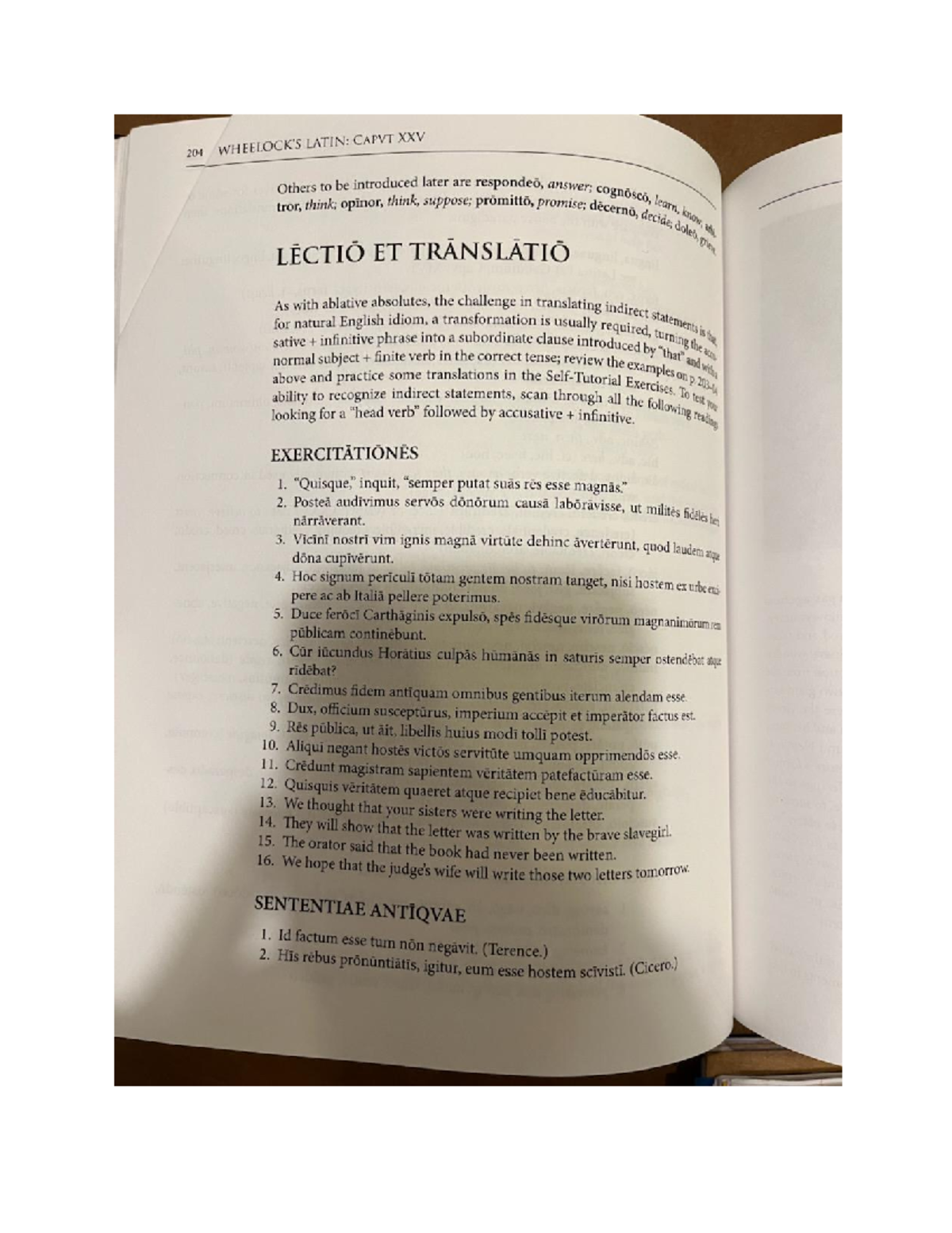 Exercises for Chapter 25 in Wheelock's Latin Workbook - Studocu