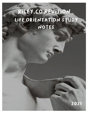 Gr 12 LO Note book with summaries and sample questions and memo answers ...