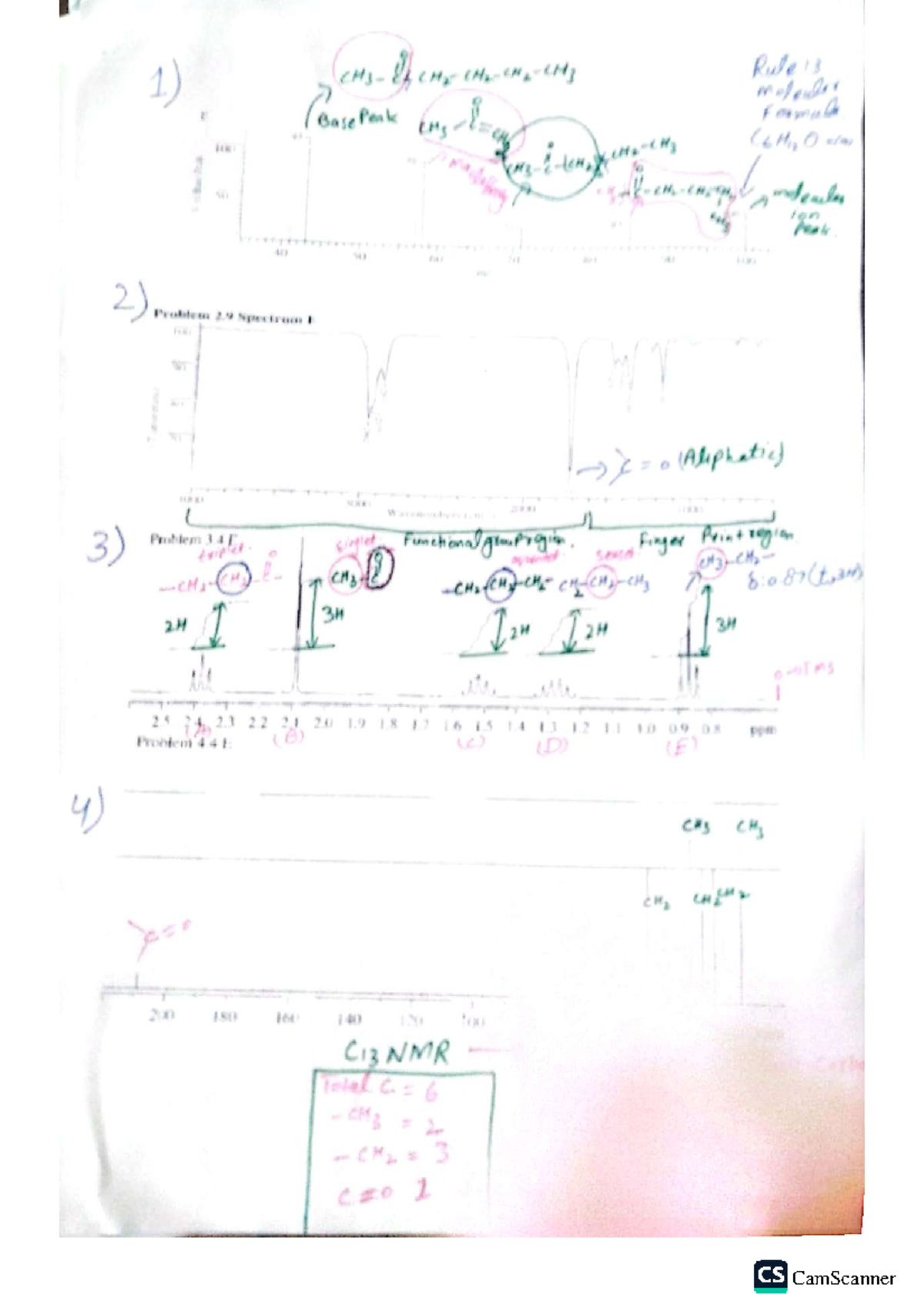 Chemistry 101: Mass Spectrometry and NMR Analysis Notes - Studocu