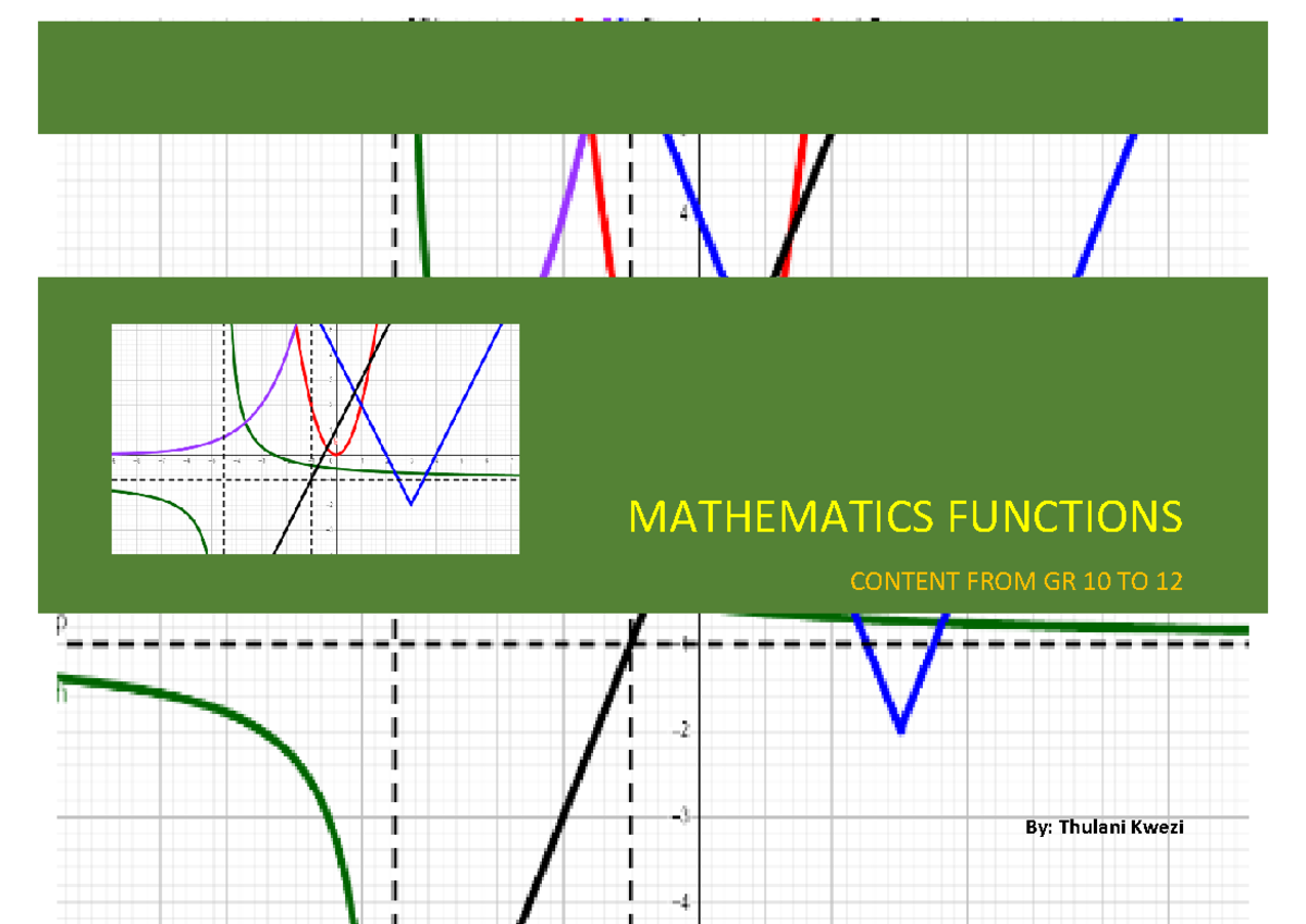 Functions Notes (Grades 10 - 12 Overview) - Studocu