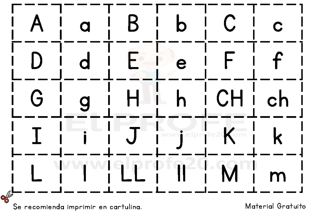 Recortable de Letras y Sílabas Gratis - Elprofe 20 - Studocu
