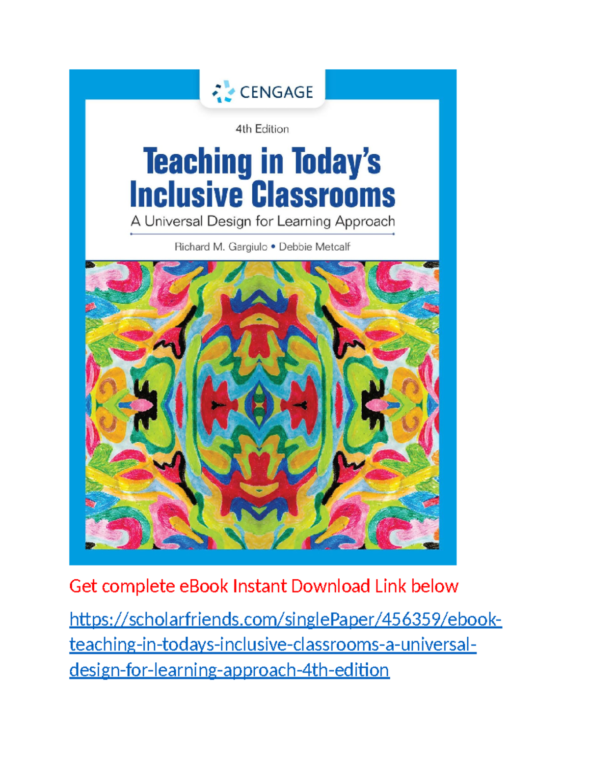 Inclusive Education Strategies: UDL Approach in Classrooms (4th Ed ...