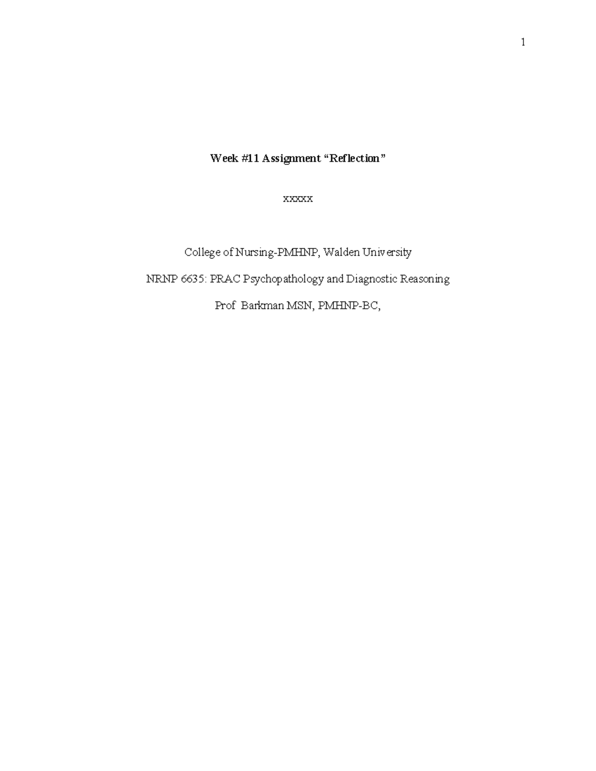 NRNP 6635: Reflection on Clinical Practicum Experience and Growth - Studocu