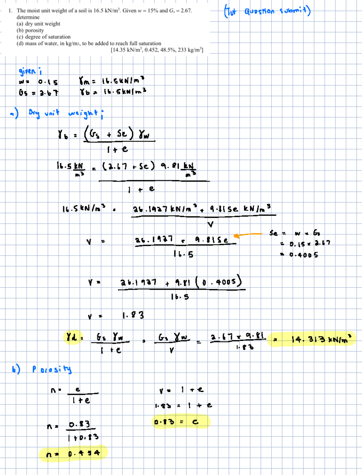 Tut questions 1 - Tutorial question solution 1 - Tut Question submit ...