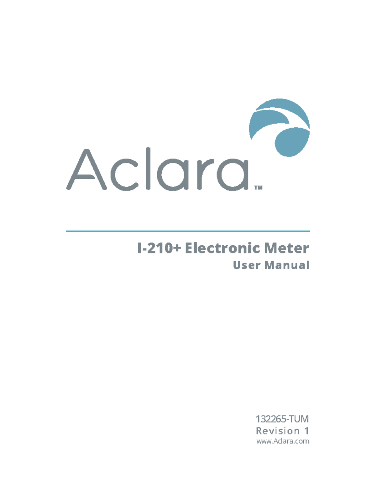 Aclara i210 - Summary Electrical Engineering - I-210+ Electronic Meter ...