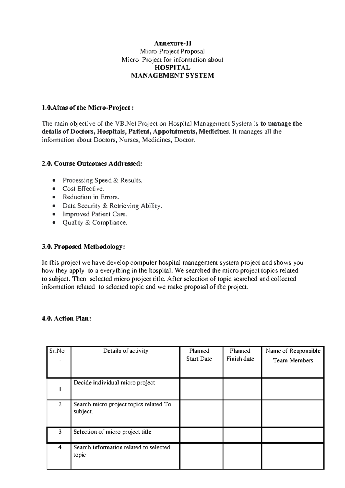 Gad micro project 2022 - Annexure-II Micro-Project Proposal Micro ...