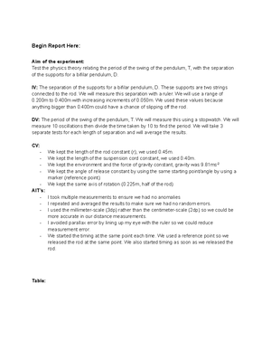 Level 3 physics experiment - Marble rolling down ramp experiment ...